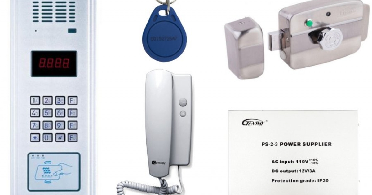 Kit interfon audio economic Genway - Sisteme de securitate, sisteme de ...